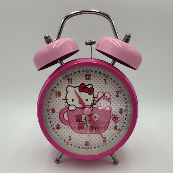 Hello Kitty | Other | 20 Hello Kitty 7 Pink Twin Bell Analog Alarm ...